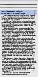 Carved Acorn Bullet - 14th US Army Corps Insignia | Friendly Metal ...